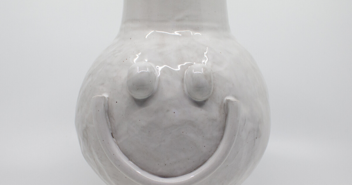 handgemachte Vase 'Smile'